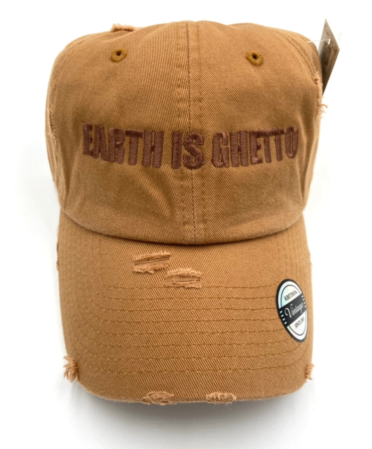 Earth is Ghetto (Embroidered Dad Cap) – Nicole Made It